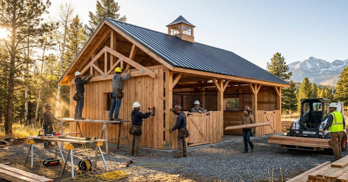 How Much Does It Cost to Build a 4 Stall Horse Barn in Colorado ...